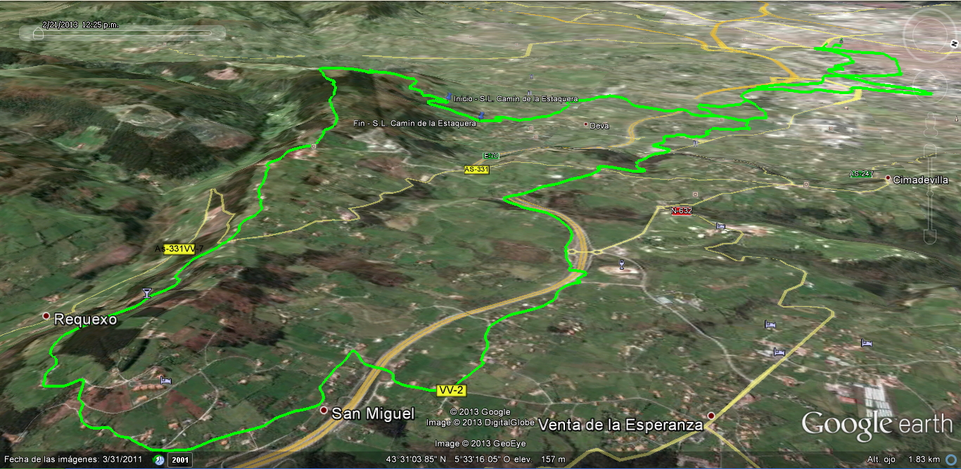 Senda BTT: Deva - San Miguel de Arroes - Alto El Curbiellu - Áreas ...