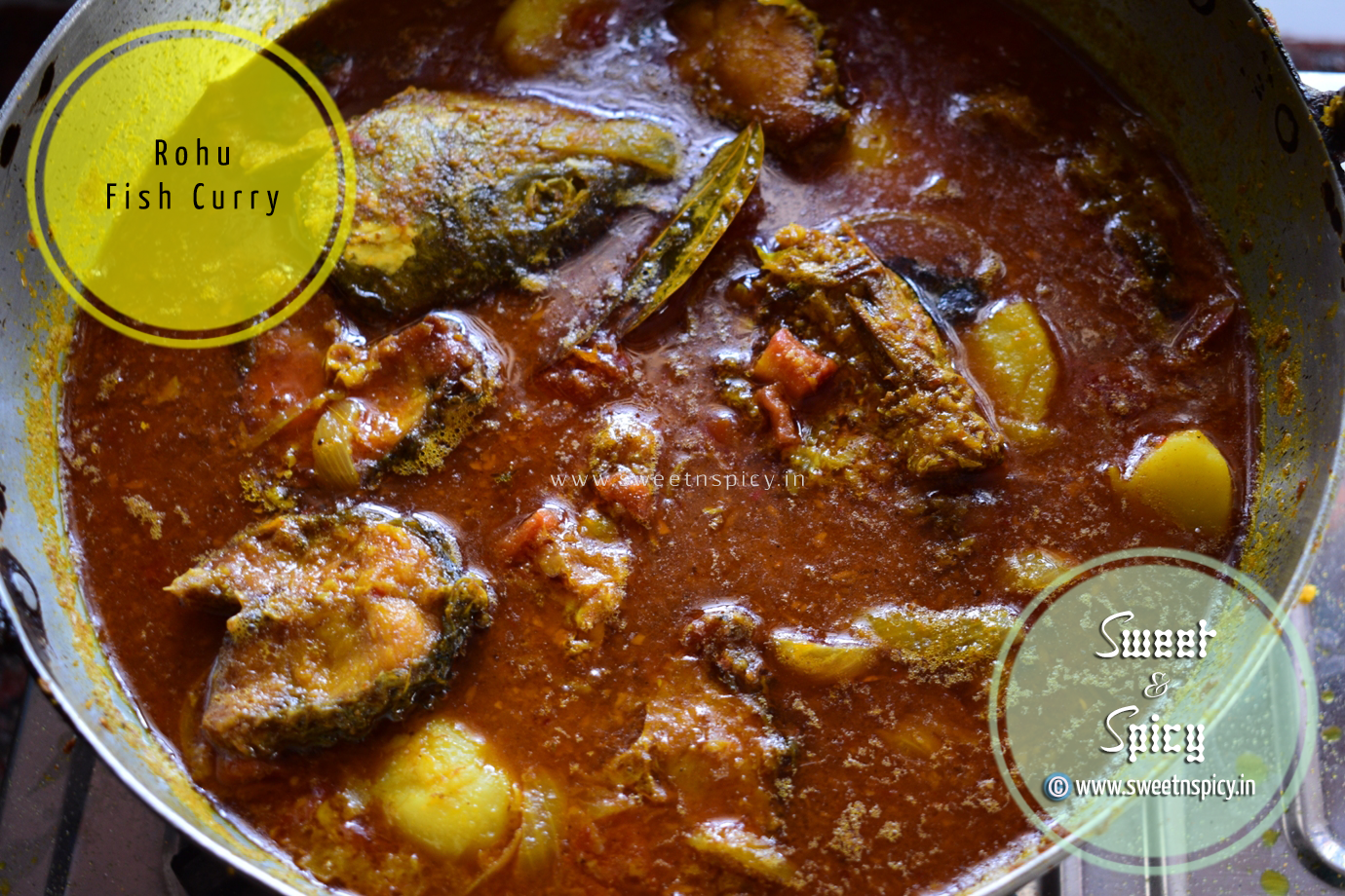 Odia Style Rohi Fish Curry (Rohi Macha Tarkari) | Sweet n Spicy