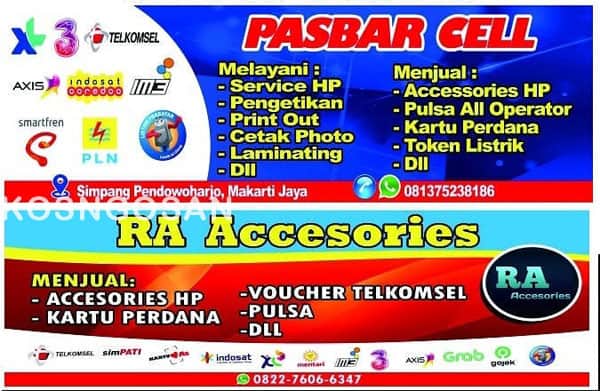 25 Desain Spanduk Jualan Pulsa yang Keren - KOSNGOSAN