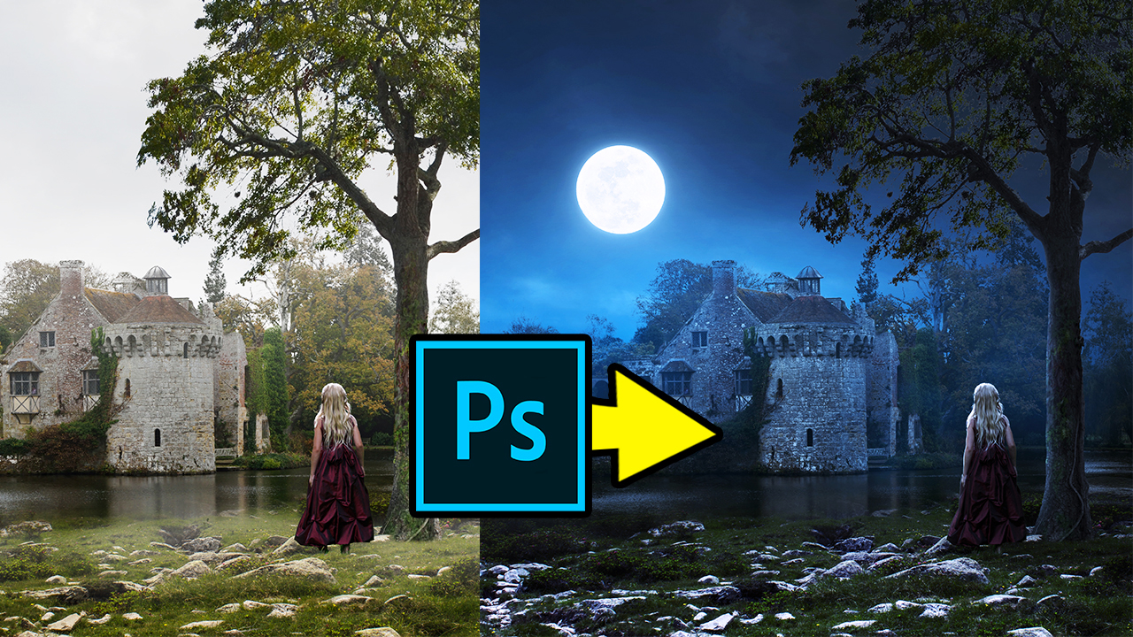 Photoshop Tutorial - Making a More Dramatic Night Photo Manipulation ...