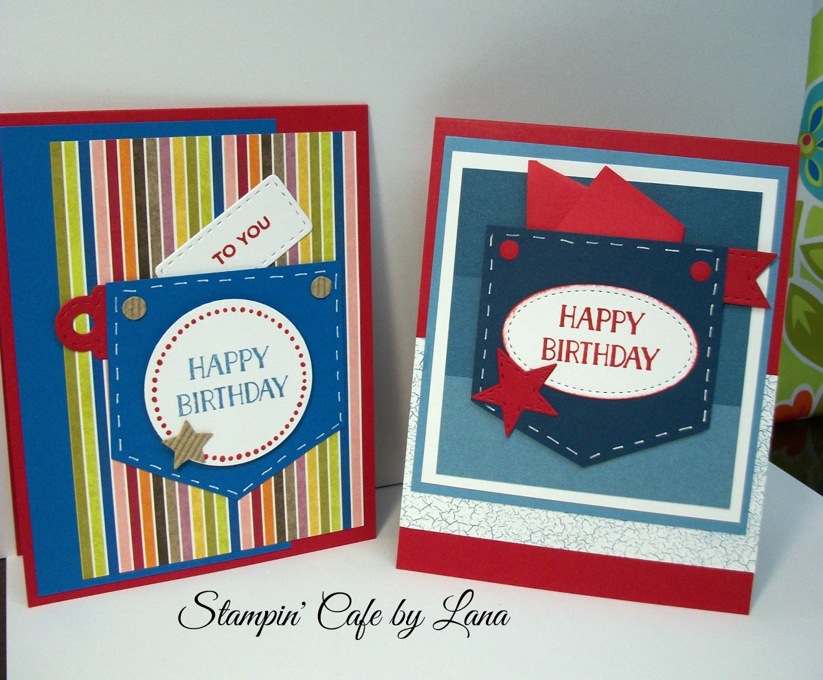 Stampin' Cafe by Lana: Pocket Birthday Cards