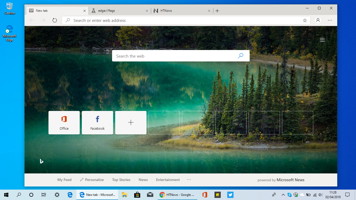 Microsoft Edge Chromium-based supporta lo streaming 4K