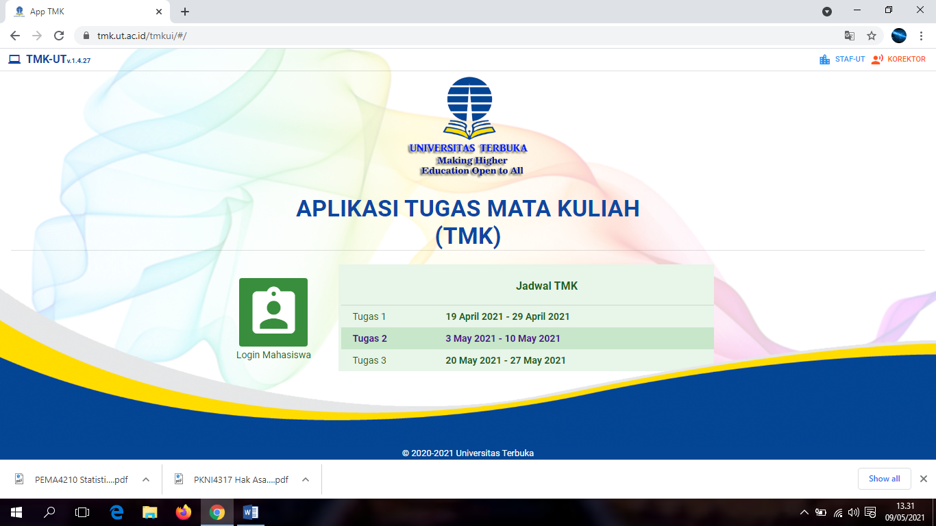 Cara Mengunggah atau Mengapload Jawaban TMK (BJT) Universitas Terbuka (UT)