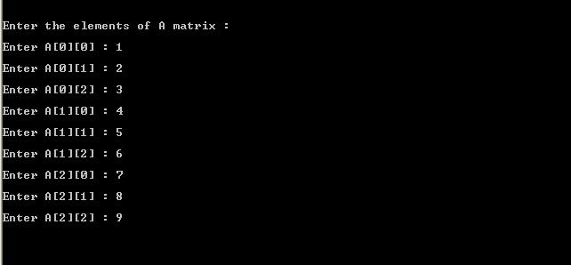 C++ Programs: Multiplication of Matrices In C++