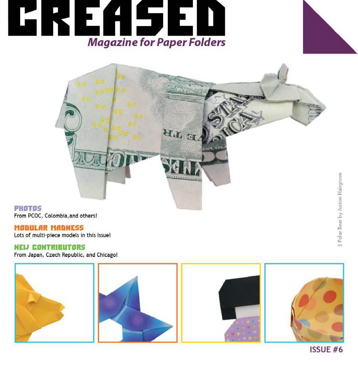 Origami Creased Magazine 6 - Ruby Book Origami