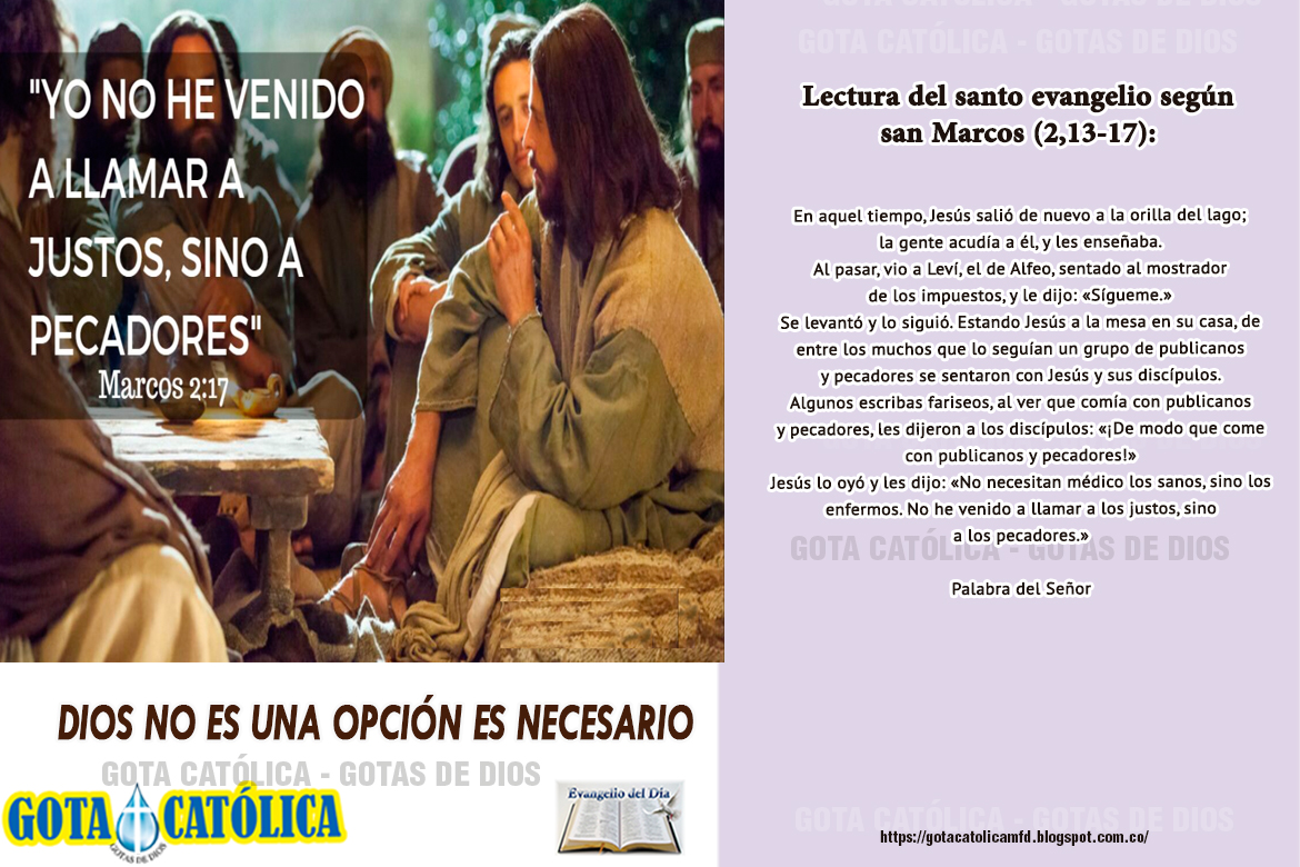 GOTA Católica-Gotas de Dios: Lecturas del Sábado de la 1ª semana del ...