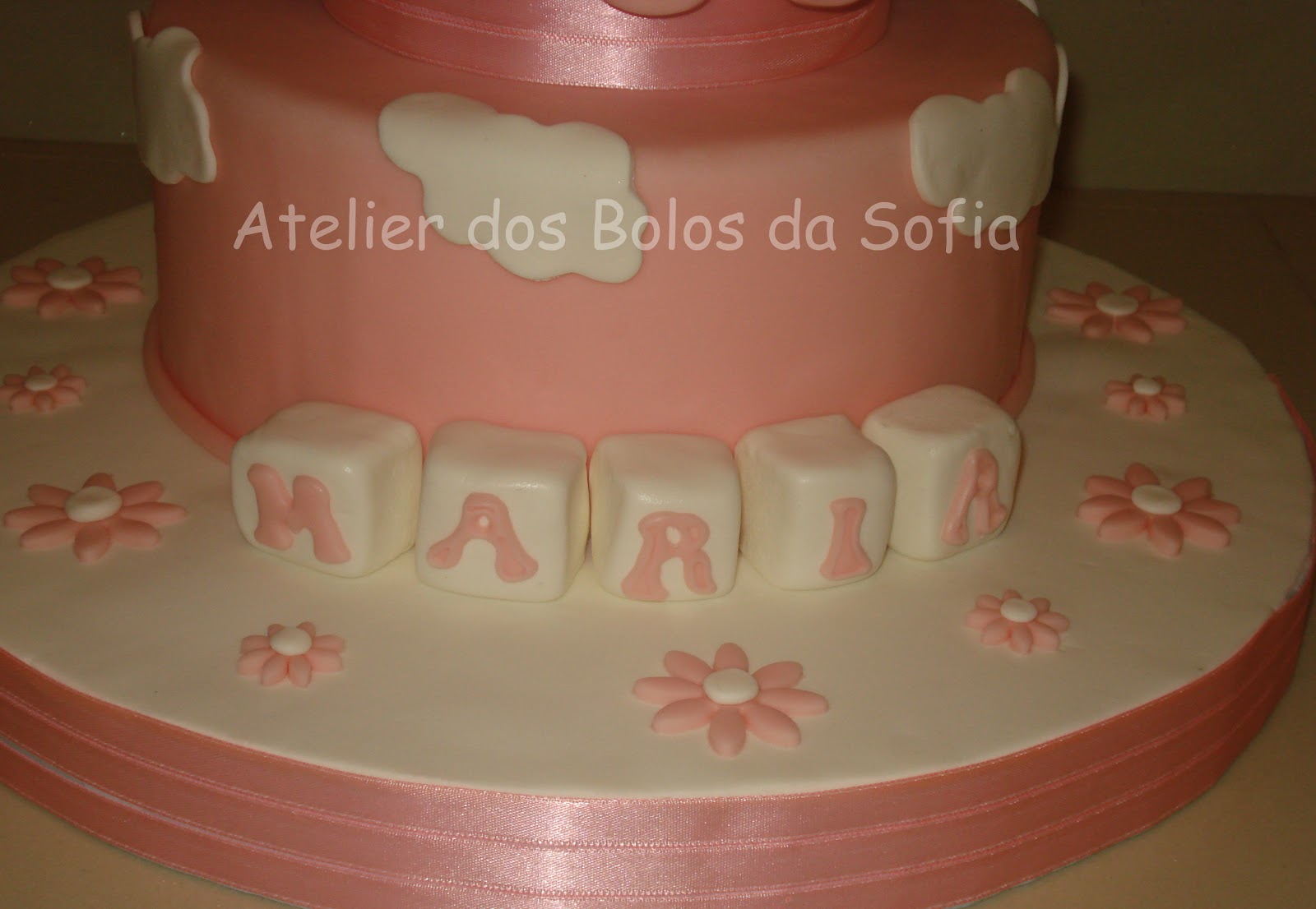 Atelier dos Bolos da Sofia: Bolo Batizado da Maria