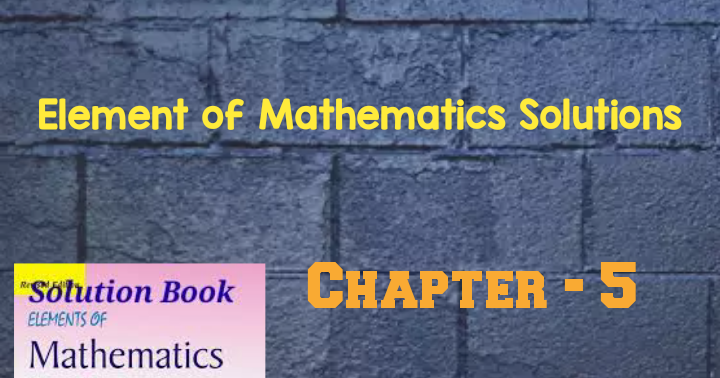 Element of Mathematics Solutions PDF chapter - complex number and ...