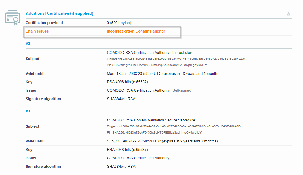 Ssl Labs Error Chain Issues Incorrect Order Contains Anchor ~ Bauer Power Media