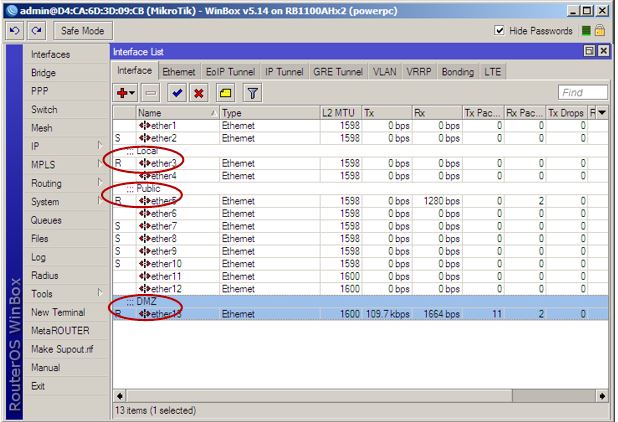 Tugas-tugas Asri: SETTING MIKROTIK FIREWALL DENGAN DMZ MELALUI WINBOX