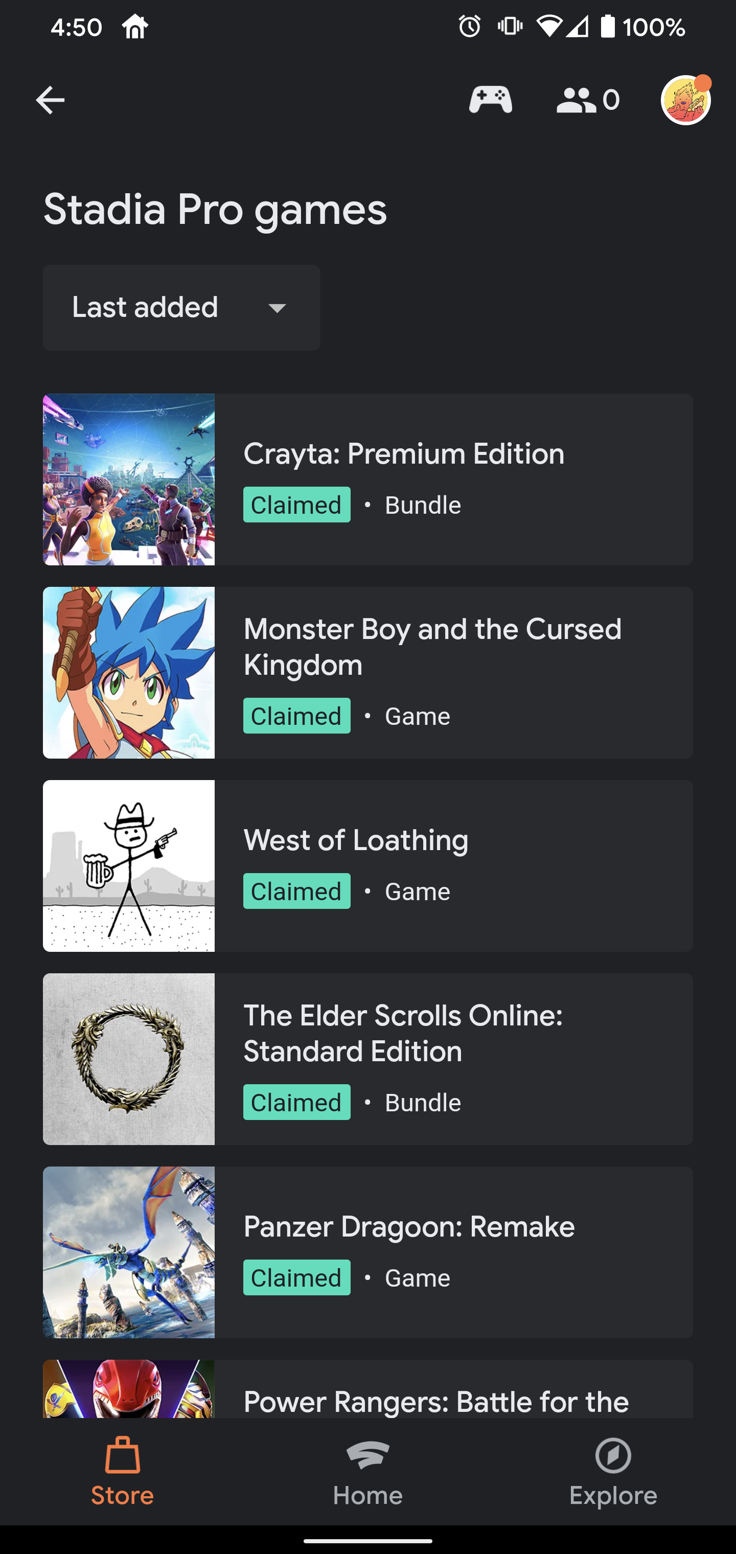 July brings 4 more games to the Stadia Pro library