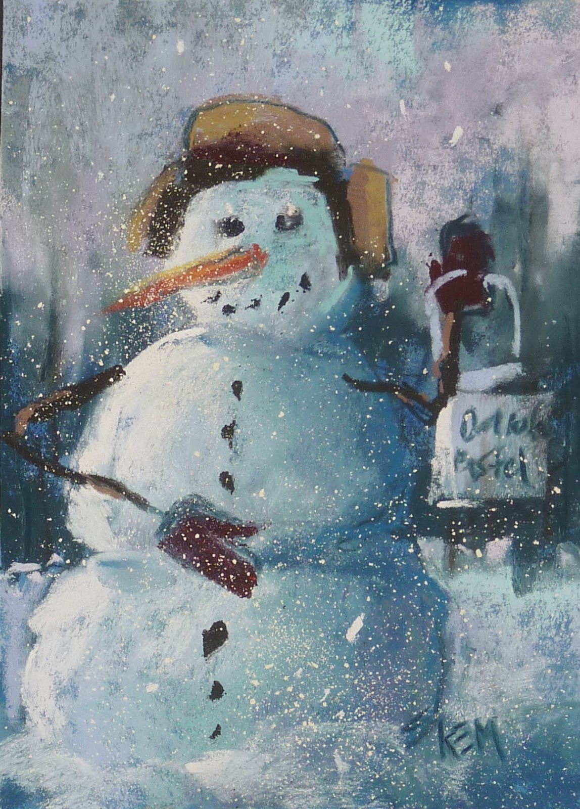 Painting My World: Watch my Annual Snowman Painting Come to Life!