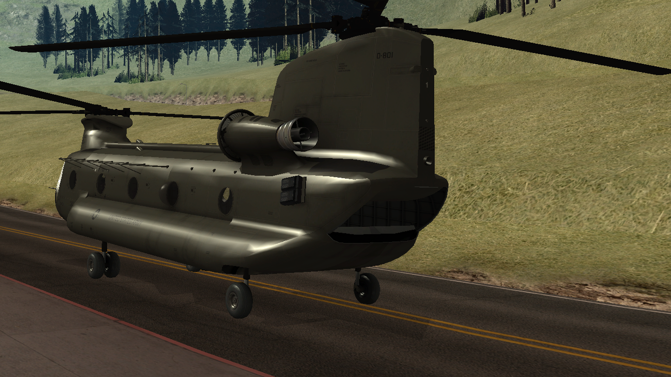 HAWX Squadron: [REL]CH-47 Chinook with closed rear hatch