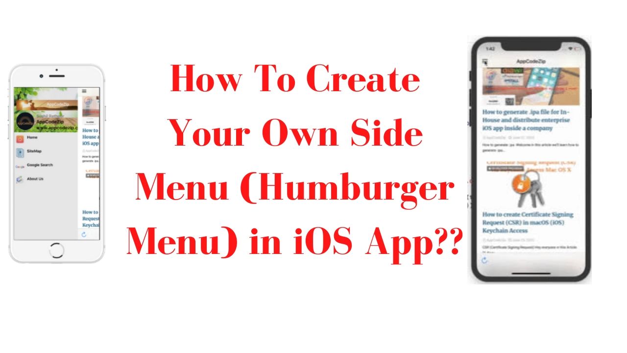 Implement Your Own Side Menu Hamburger Menu Swift 5 Xcode 11 Creating A Sidebar Menu Using 4923