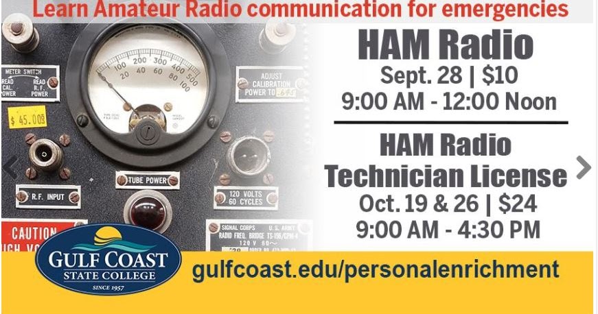 Panama City Amateur Radio Club: Ham Radio Technician License Class at ...