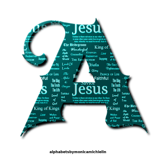 M. Michielin Alphabets: JESUS NAME ALPHABET AND ICONS PNG, #Jesus