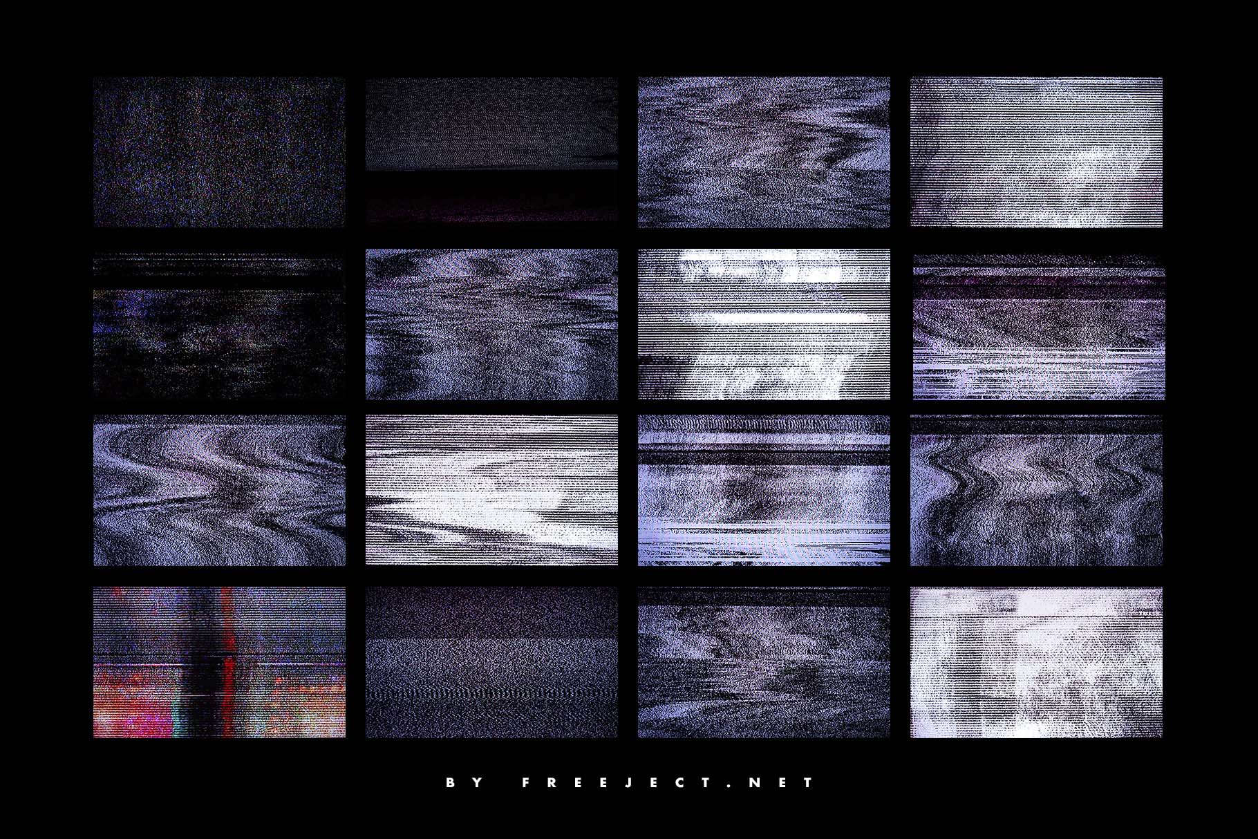 Free DEMO Abstract Scanline Glitch Texture Background