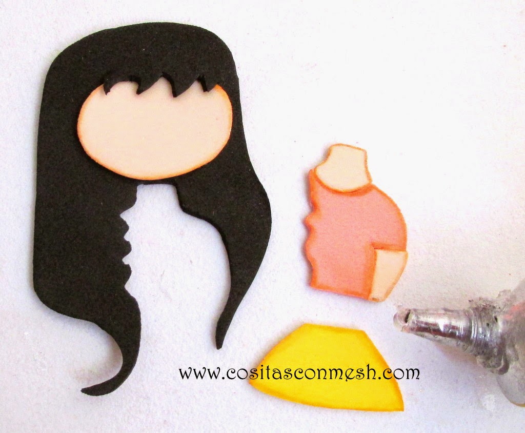 Manualidades para mamá con moldes en goma eva ~ cositasconmesh