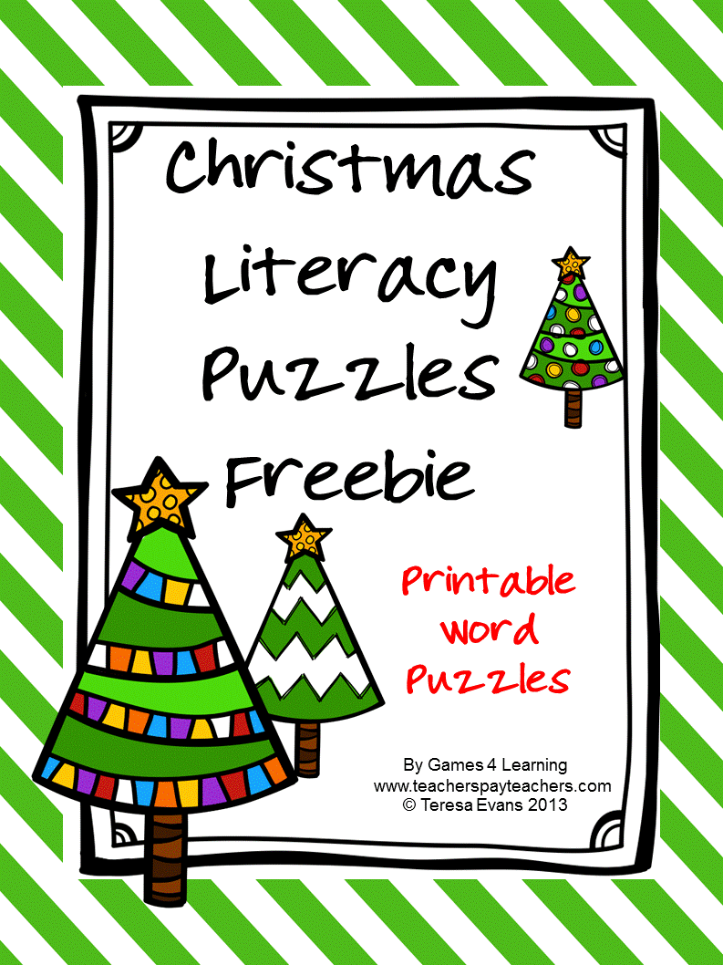 Fun Games 4 Learning: Christmas Literacy Freebies