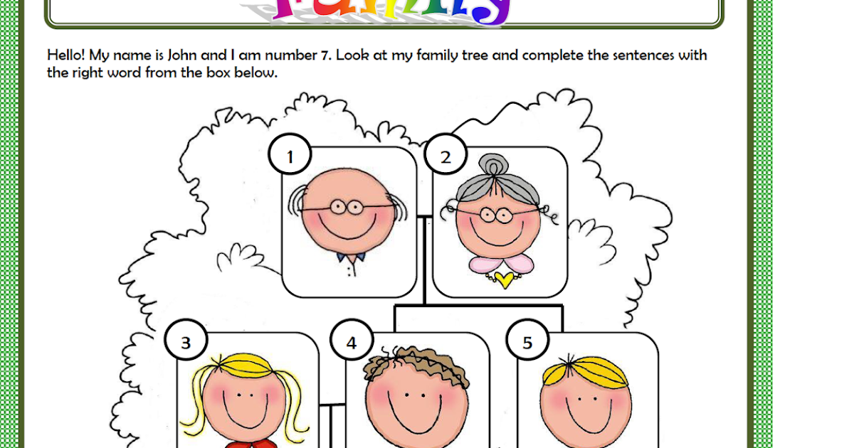 we can! : ACTIVITY: FAMILY TREE