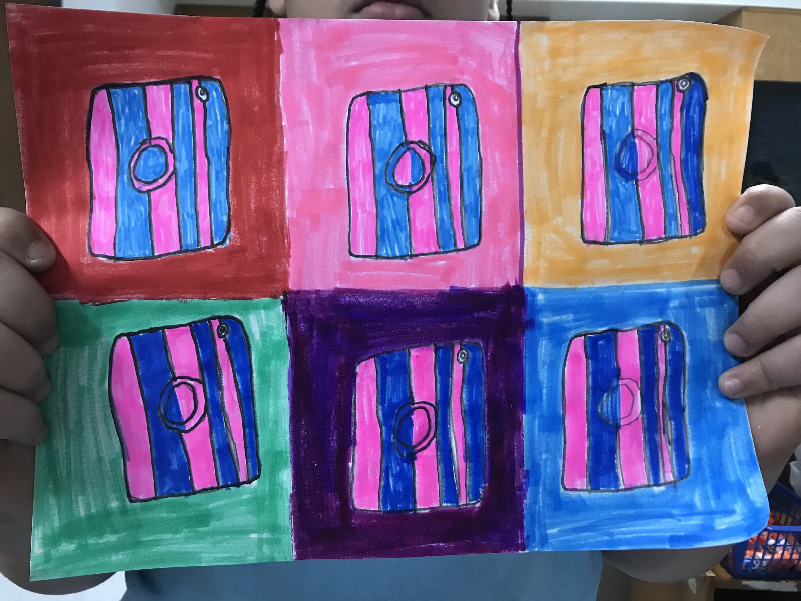 Elements of the Art Room: 5th grade Andy Warhol inspired Pop Art