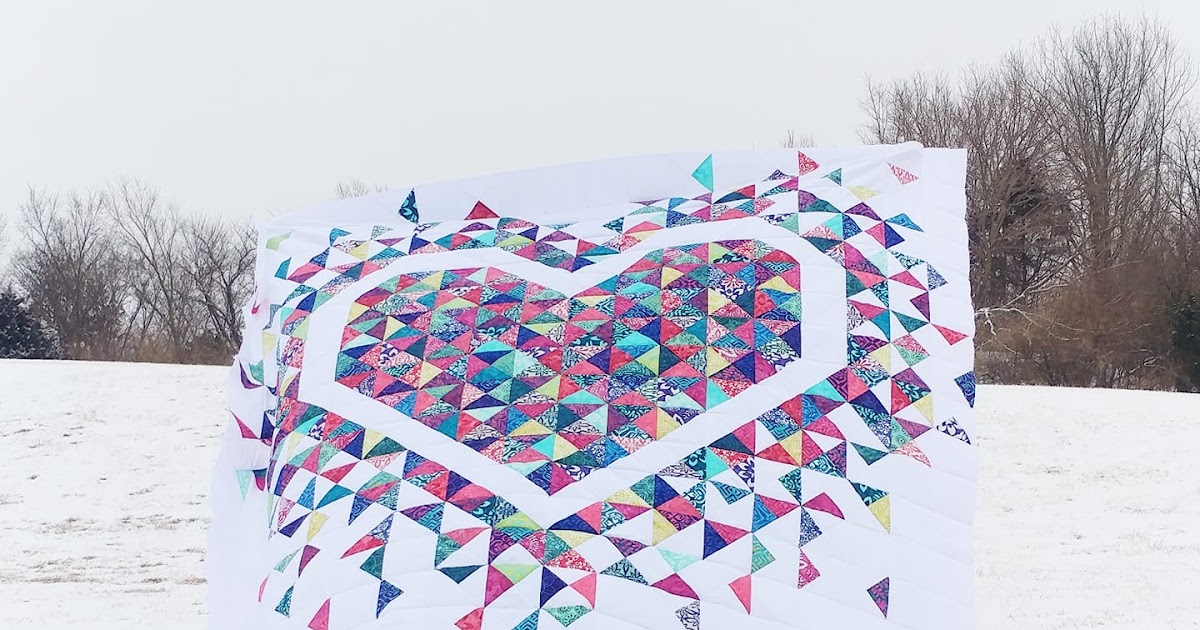 Slice of Pi Quilts: Exploding Heart Quilt Along - Week 6