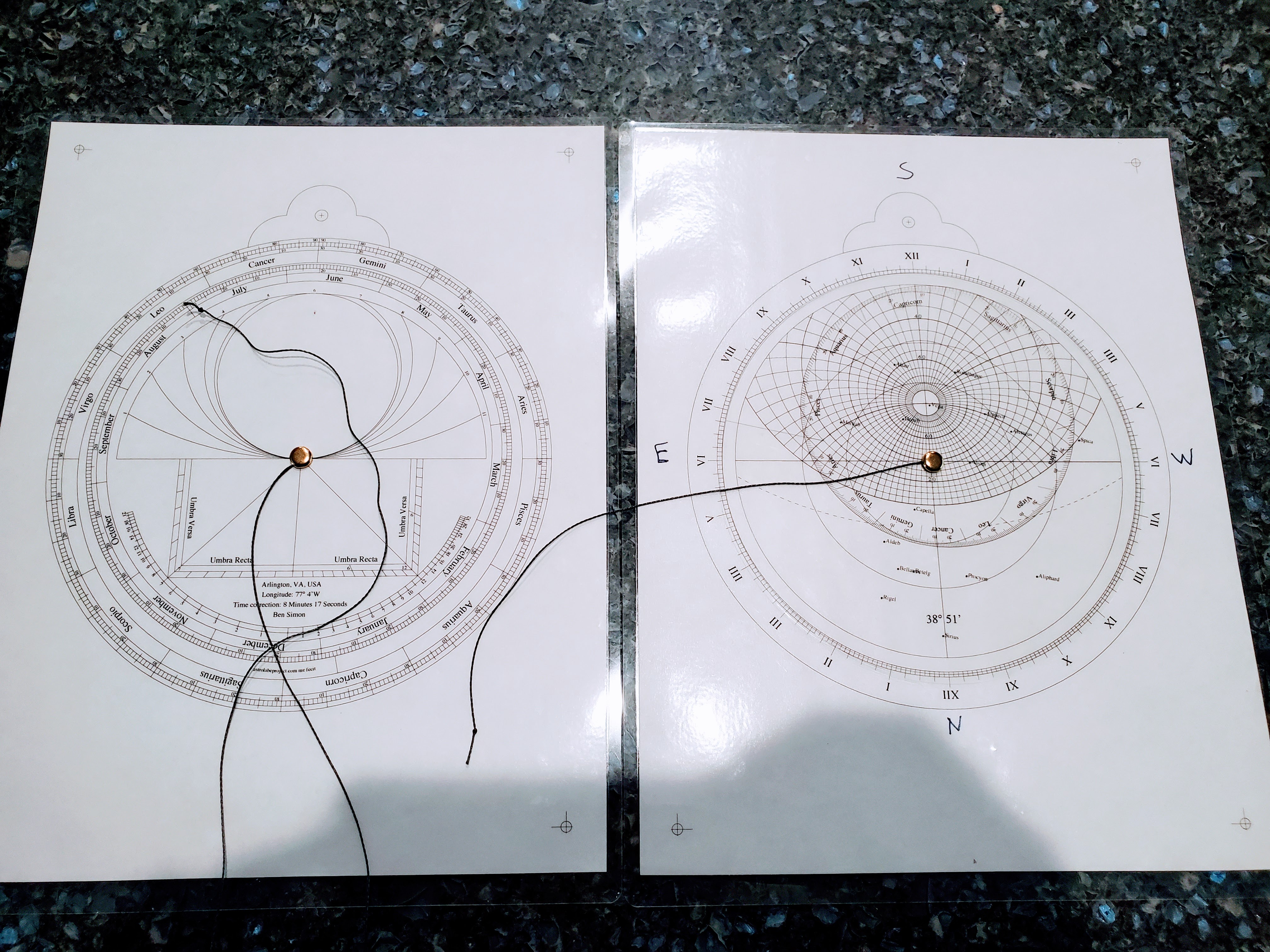 Ben's Journal: Table Top Testing Astrolabe 2.0