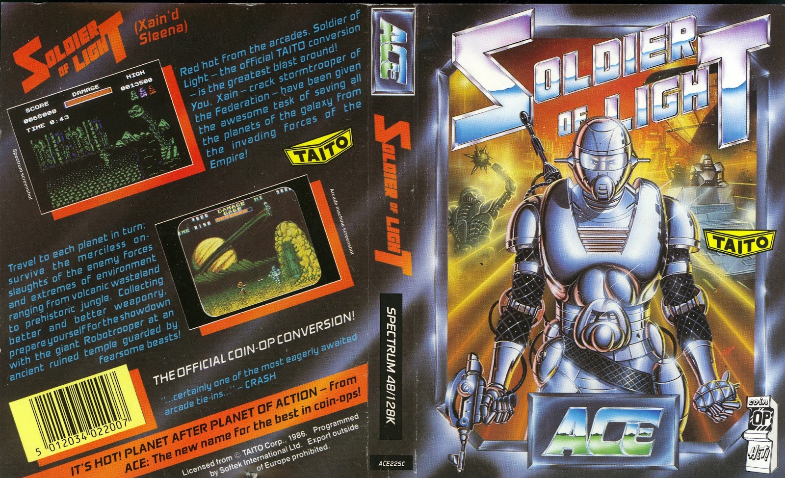 ZX Spectrum covers for Mobygames: Soldier of Light