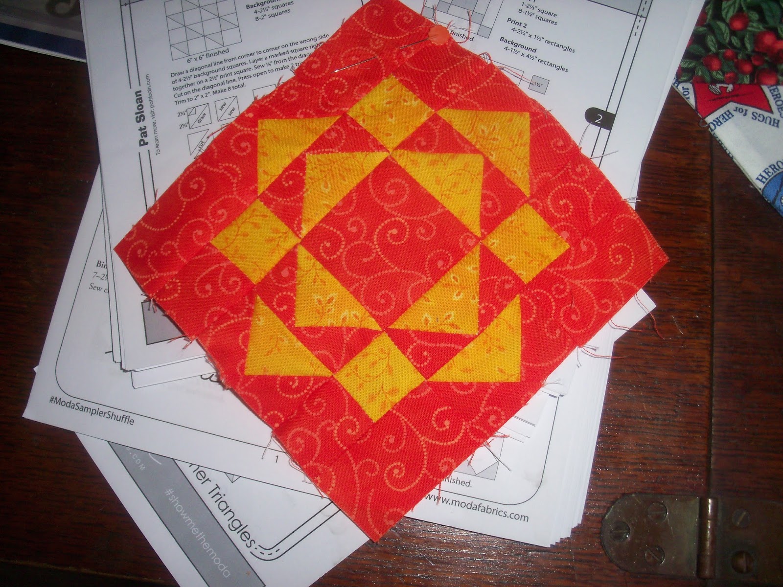 Quilters' Quarters: Moda Sampler Block Shuffle