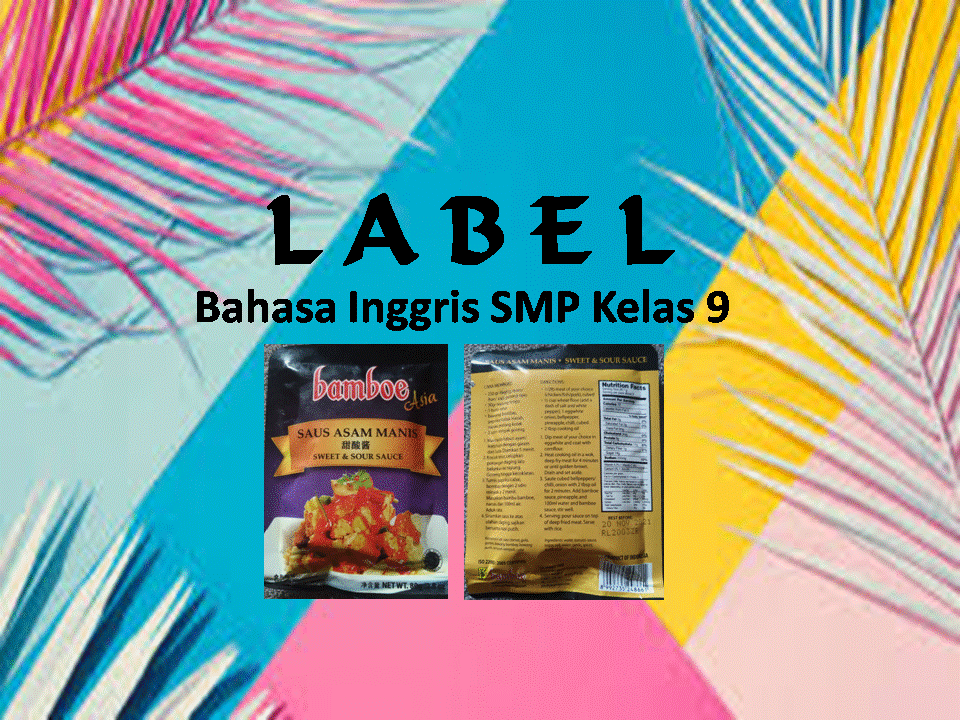 Materi Label Bahasa Inggris - Perumperindo.co.id