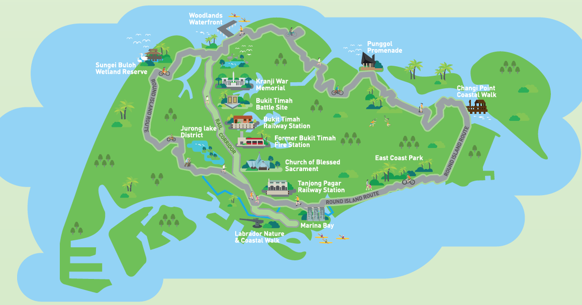 smallwheelsbigsmile: Nice pictorial on the Singapore Round island route.