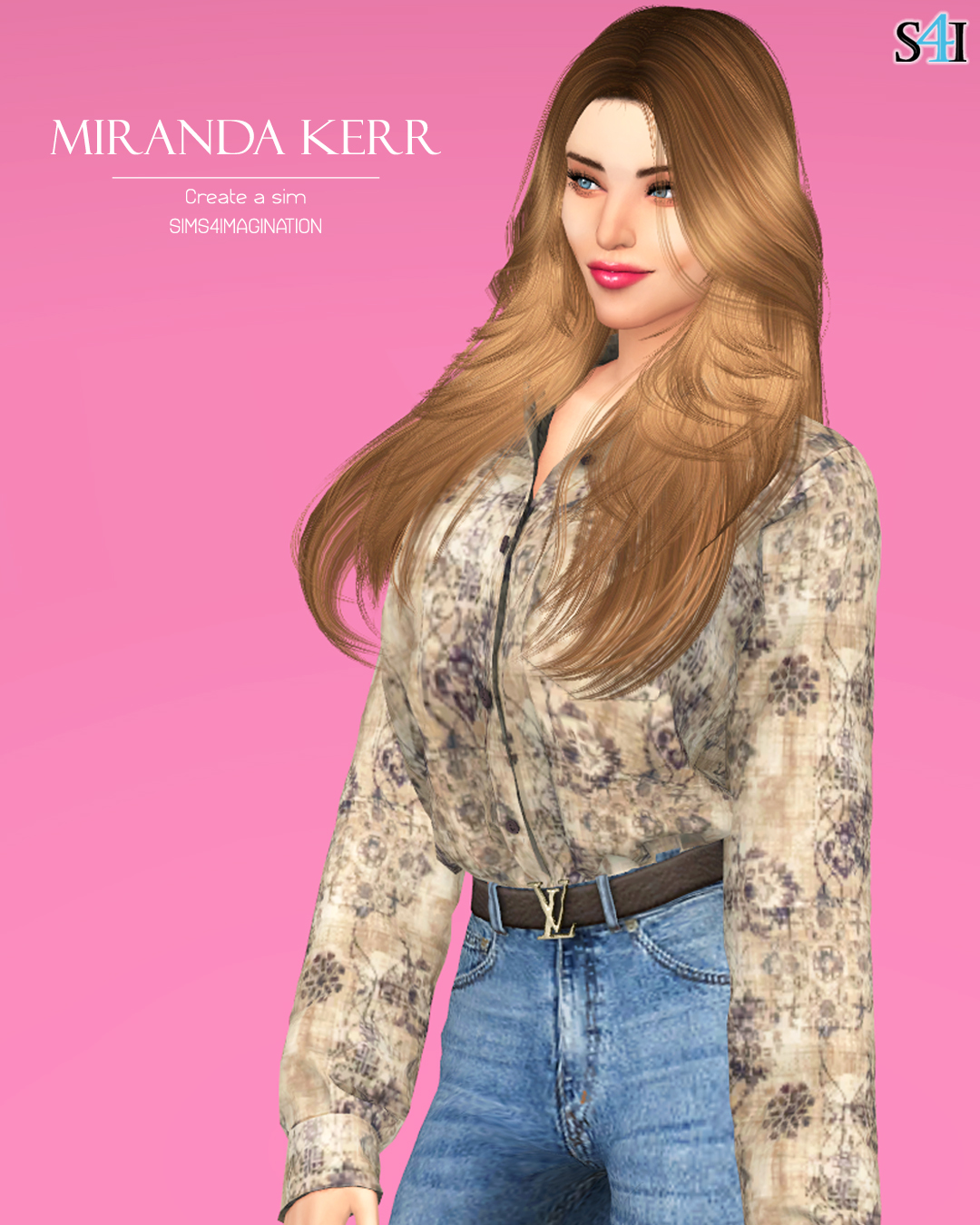 Sims 4 CAS: Miranda Kerr - Imagination Sims 4 CAS