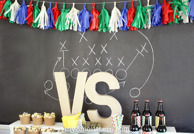 My 3 Monsters: ENTERTAINING || Super Snack Showdown Football Party