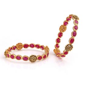 Golden ruby bangles