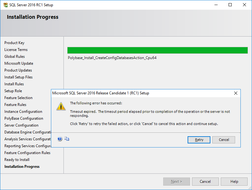 Dineshs Blog Being Compiled Installing Sql Server 2016 Rc1 Sharing Issues
