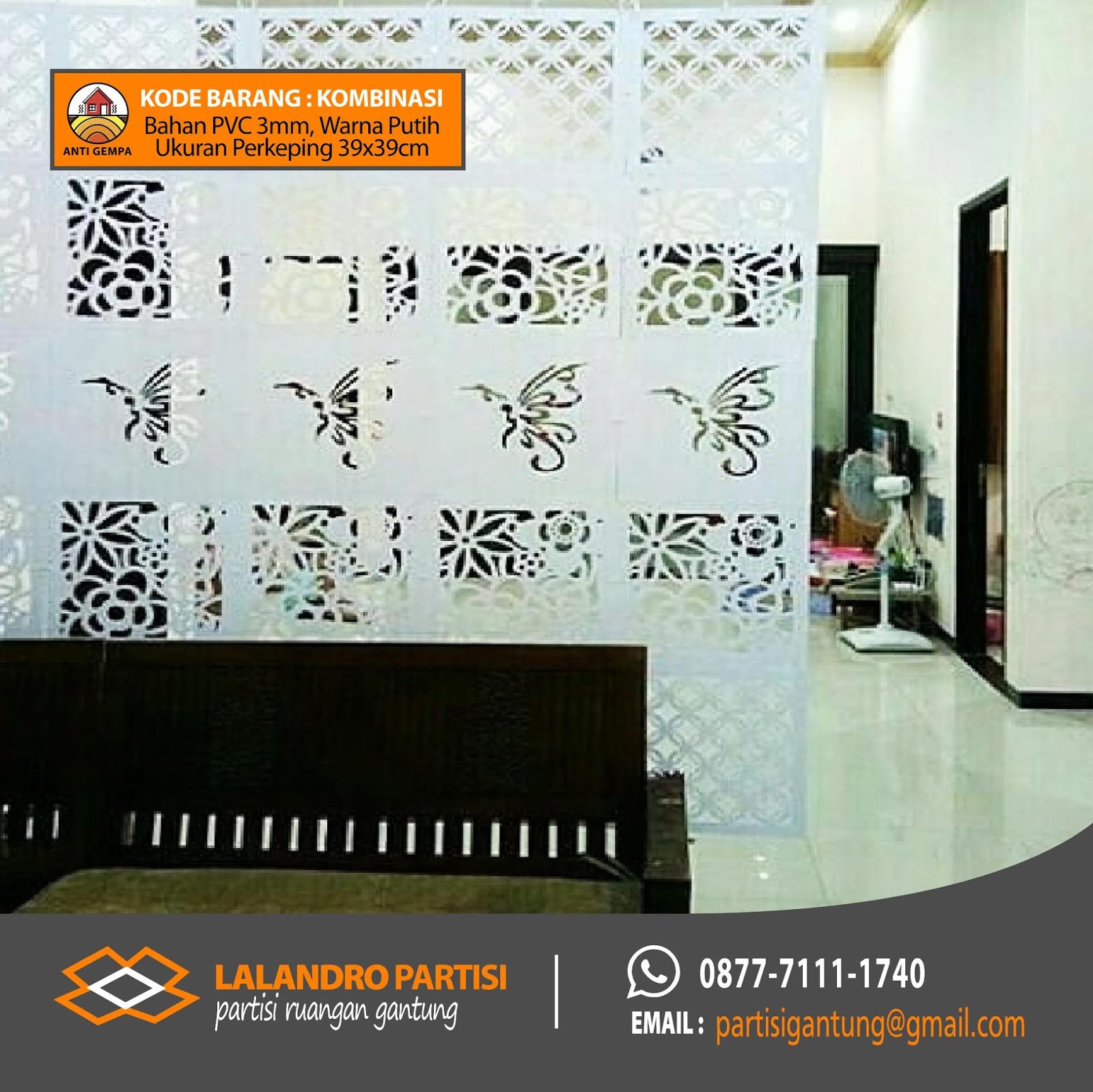 Partisi Ruangan Gantung PVC Murah Jakarta Hanging Partition Whatsapp ...