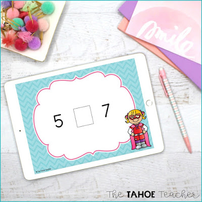 Digital February Math Centers for Primary Grades | The Tahoe Teacher