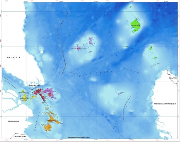 Letak Geografis Kabupaten dan kota Provinsi Kepulauan Riau (Kepri ...