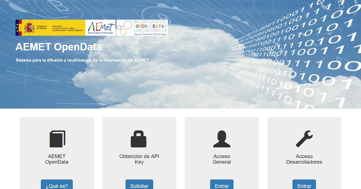Blog IDEE: Datos abiertos en la AEMET