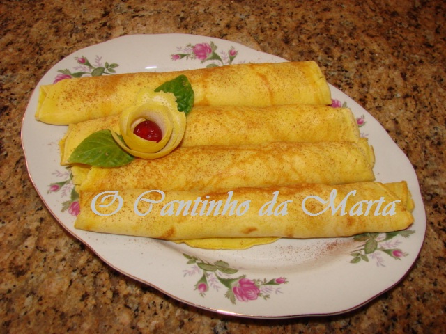 O Cantinho da Marta: Crepes Recheados com Creme Limão