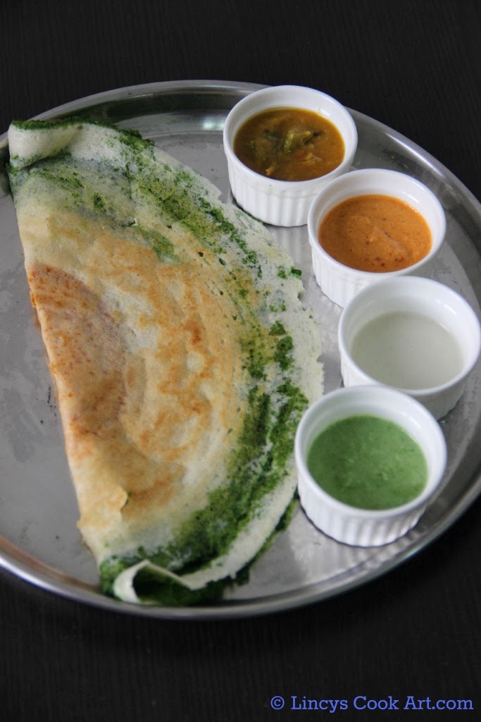 Tricolour Dosa/ Independence Day or Republic Day Recipes ~ Lincy's Cook Art