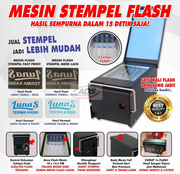Advertising Solution: MESIN PEMBUAT STEMPEL FLASH WARNA IMPORT TIPE TERBARU DENGAN HASIL YANG ...