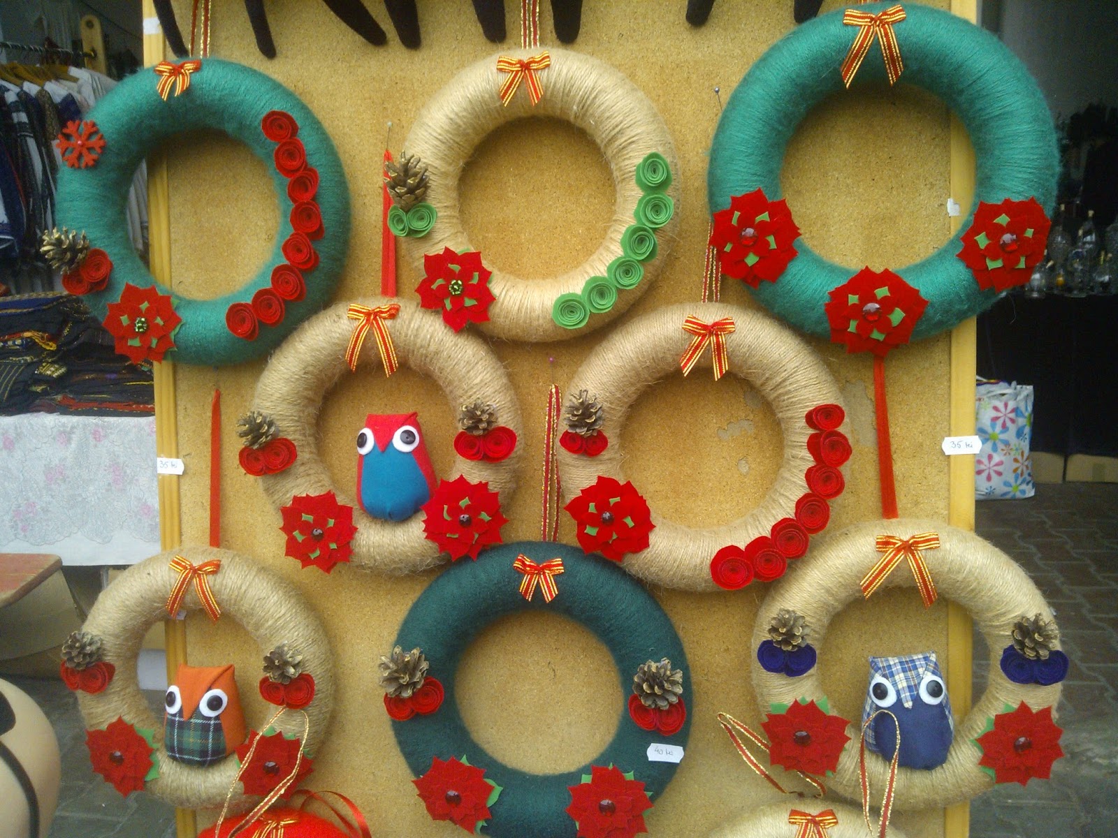 Cristine Handmade: Coronite handmade Craciun