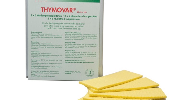 CORONA APICULTORES: THYMOVAR - TRATAMIENTO CONTRA LA VARROA