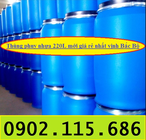 Thùng Phuy Nhựa 200L Có Đai Sắt, Thùng Phuy Nhựa 220L Mới, Thùng Phuy ...