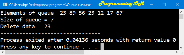 Program in C++ to implement queue Using Class. Program in C++ to implement queue Using Class.