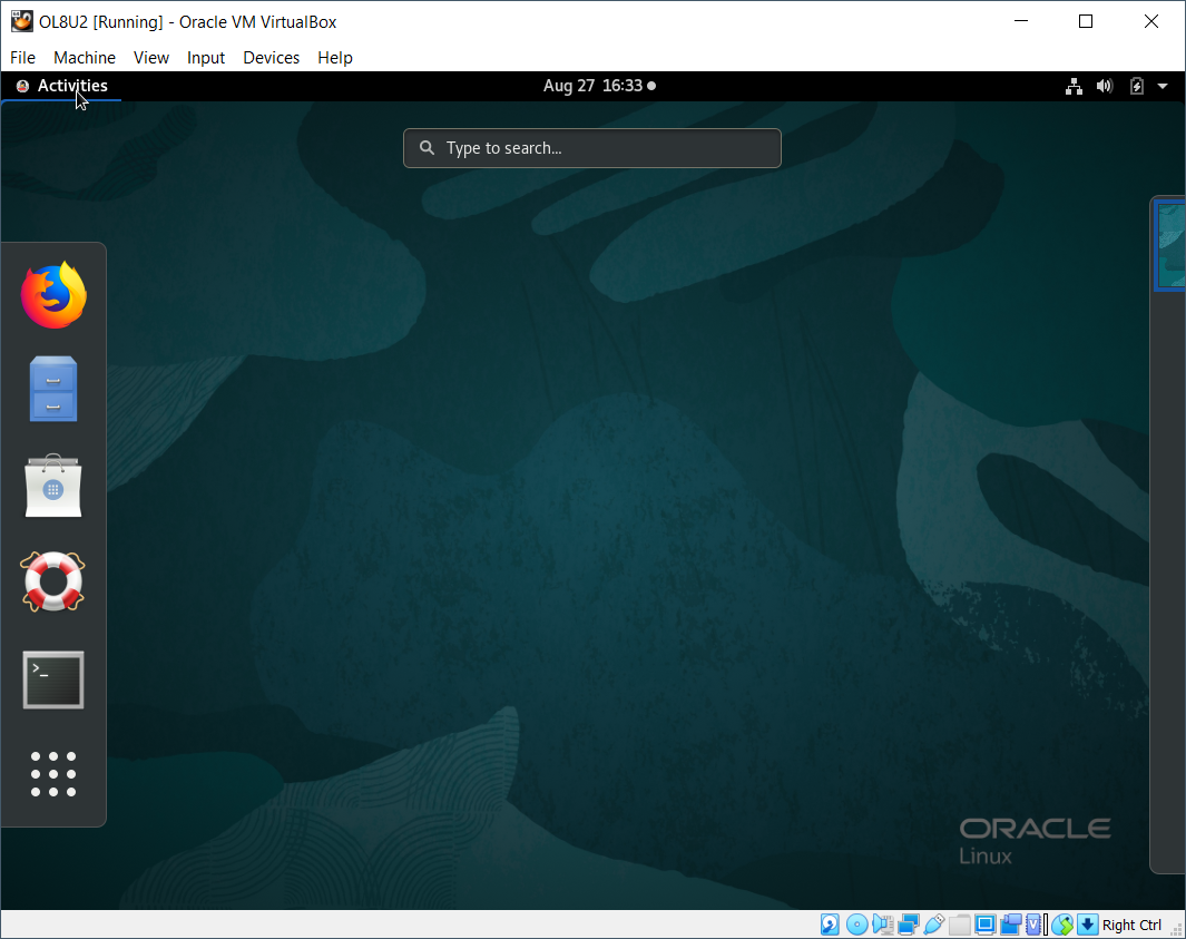 Darwin-IT: Finally created an Oracle Linux 8.2 myself