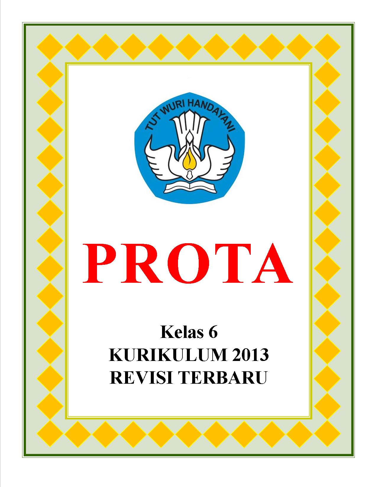 Download Prota Kelas 6 K13 Revisi Terbaru Semester 1 dan 2 - Shanum99.com