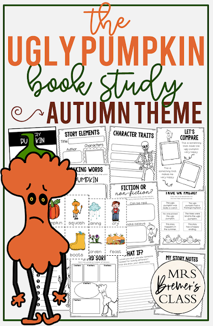 The Ugly Pumpkin | Book Study Activities | Mrs. Bremer's Class