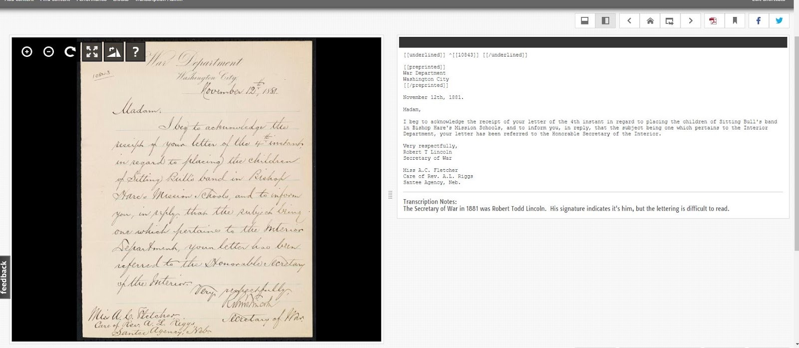 Alice Cunningham Fletcher and Francis La Flesche in the Transcription ...